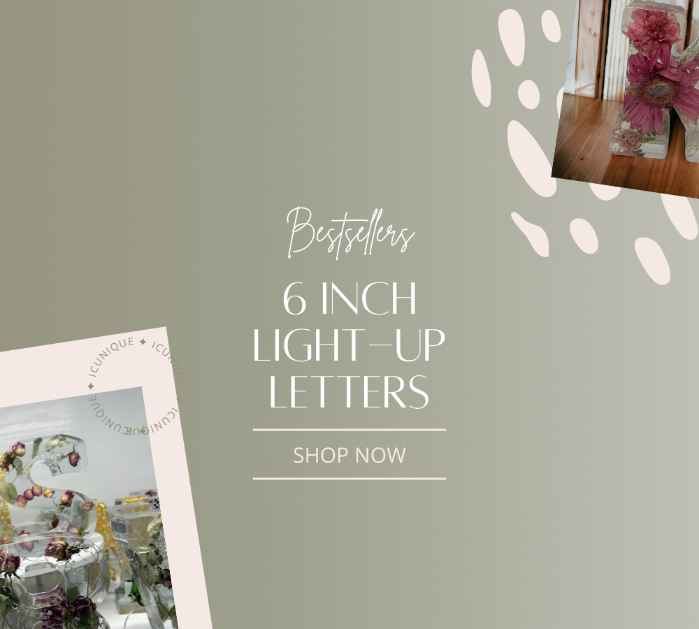 6 inch letters – I C Unique